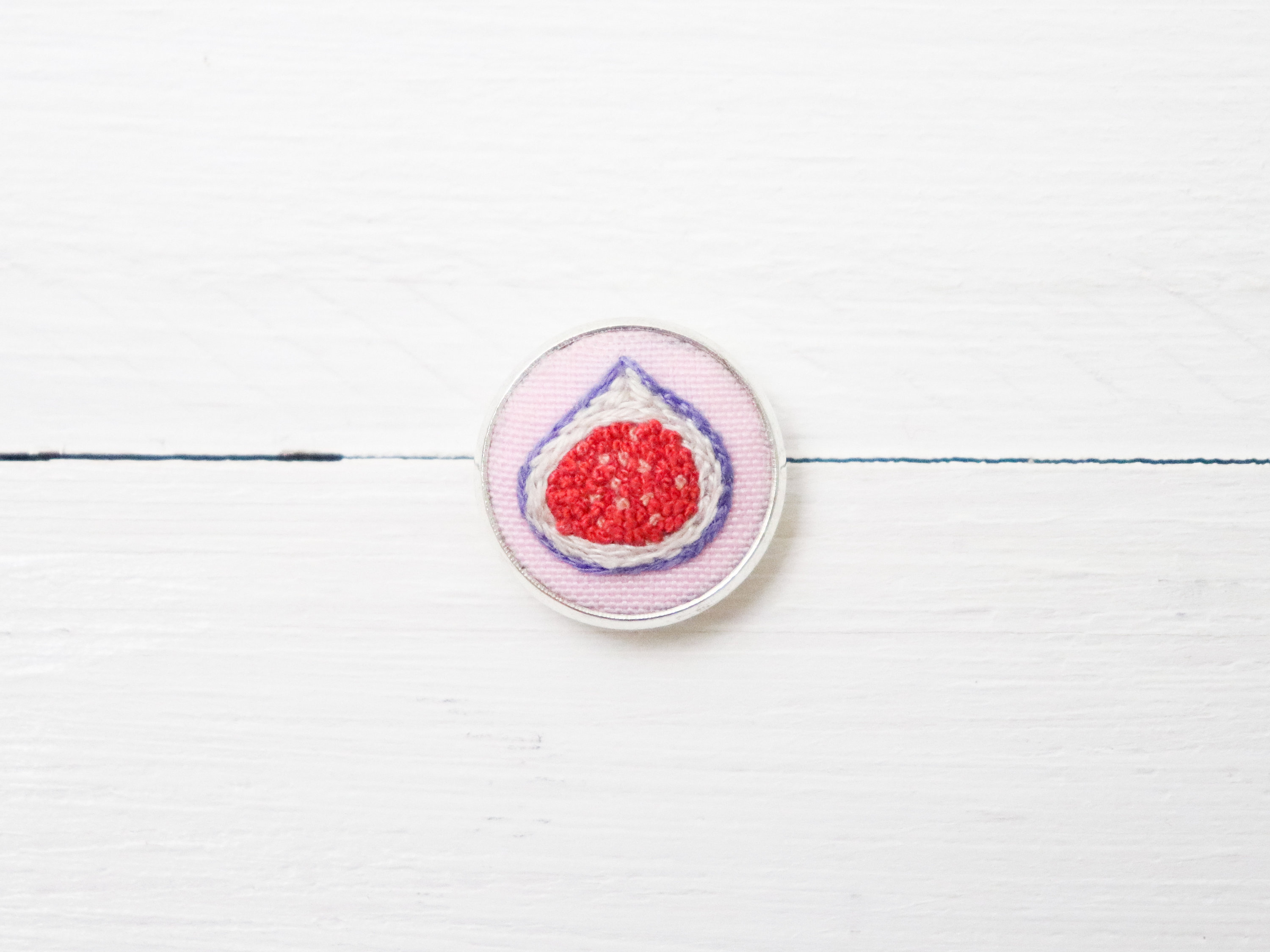 Miniature Embroidery Pin Figs Brooch Figs Pin Embroidery Pin Hand ...
